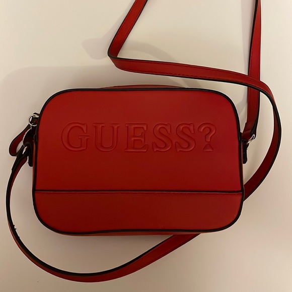 Guess | Bags | Guess Red Crossbody Bag | Poshmark